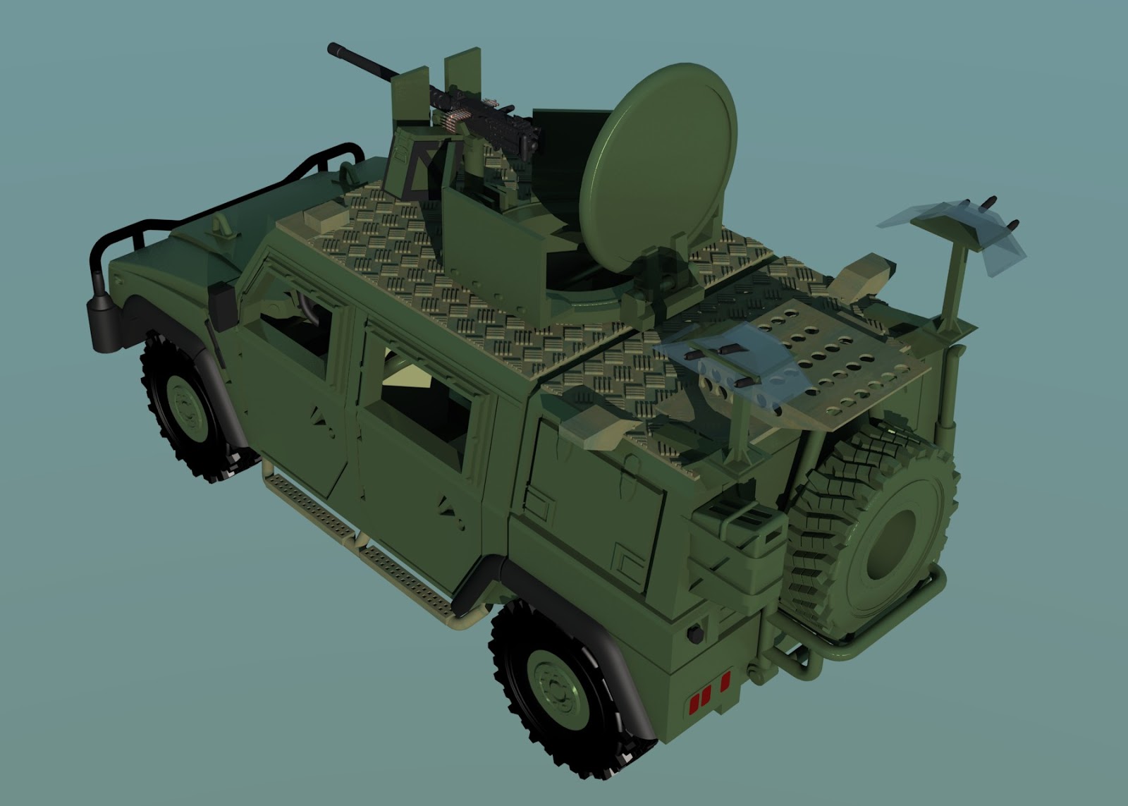 EVOLUTION DESIGNES: IVECO LMV LINCE MEJORADO TERMINADO MODELADO 3D