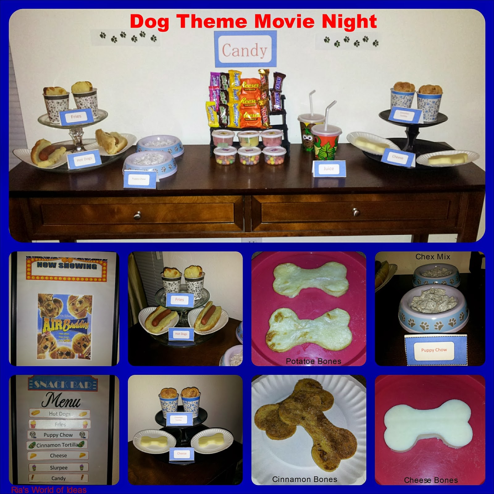 Ria's World of Ideas: Dog Theme Movie Night