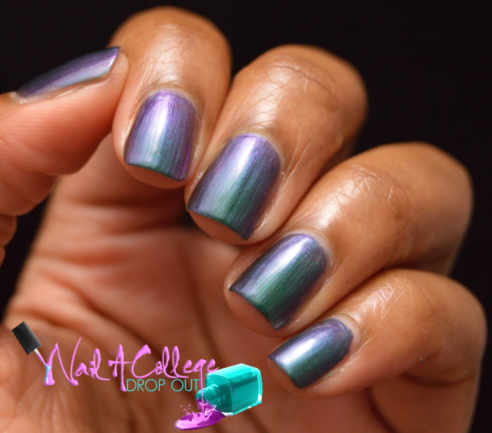 Nail A College Drop Out: KBShimmer Chrome Around The World Swatch & Review