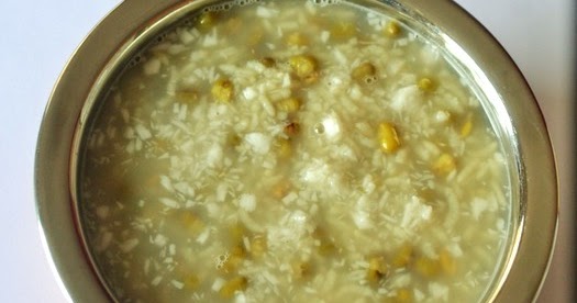 Payaru Kanji Recipe | Green Gram Rice Porridge | Cheru Payar Kanji ...