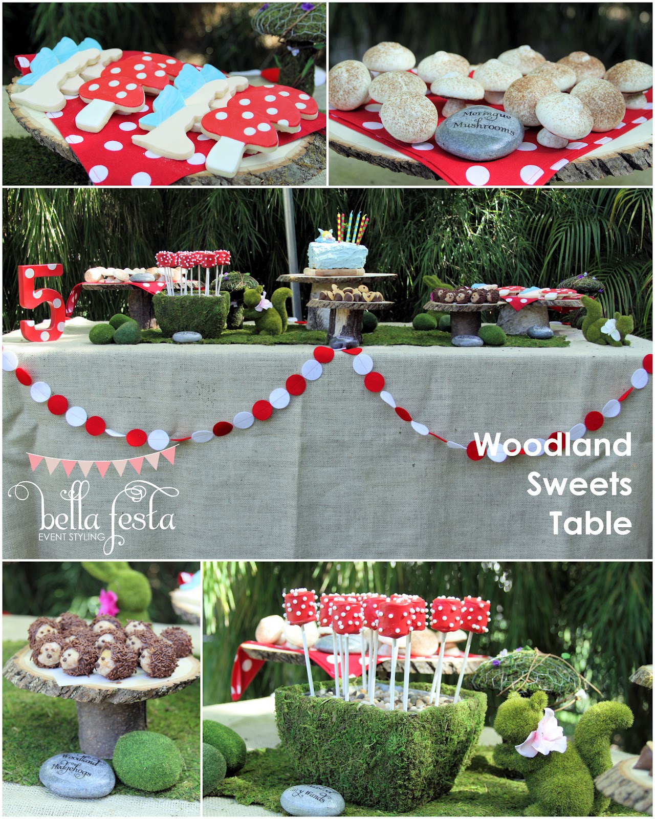 Bella Festa: Woodland Themed Sweets Table