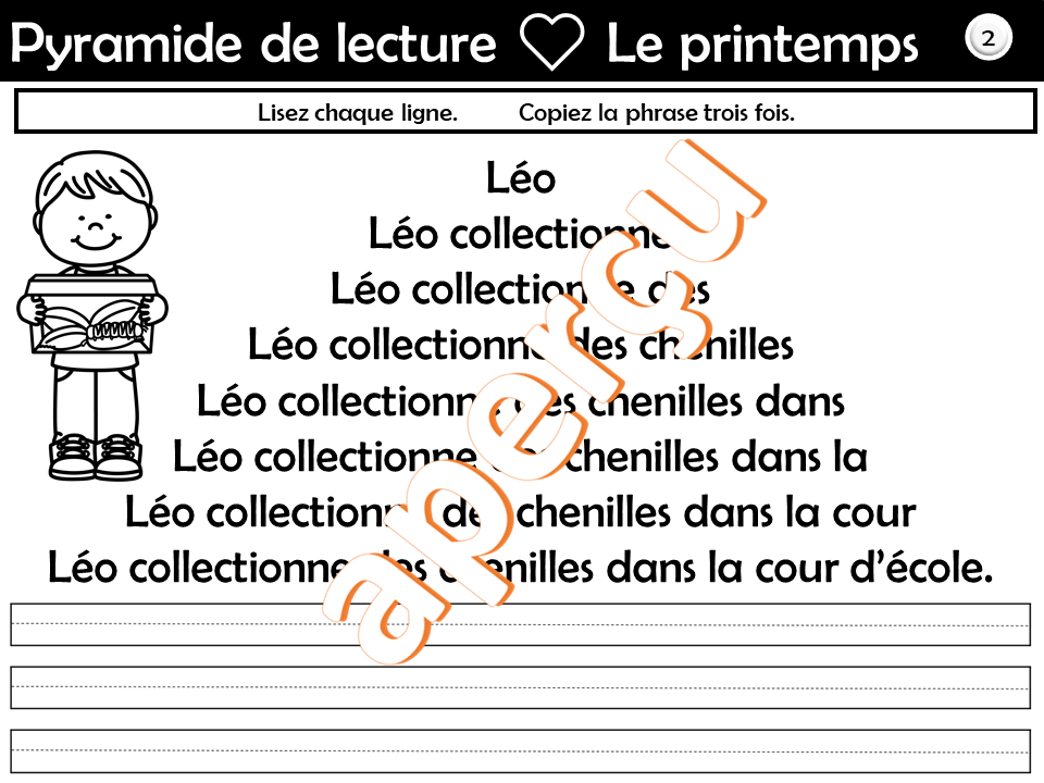 la classe de caro.: Saison: Le printemps