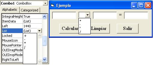 ComboBox ~ Visual Basic Facil