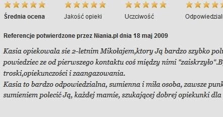 Świat Niani: Referencje