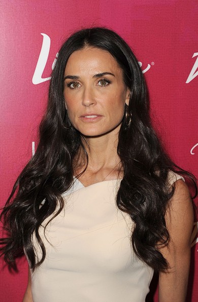 Demi Moore Fashion Style in White Dress from Victoria Beckham ...