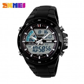 SKMEI Casio Men Sport LED Watch WR 50m AD1016 Black | Star Watch