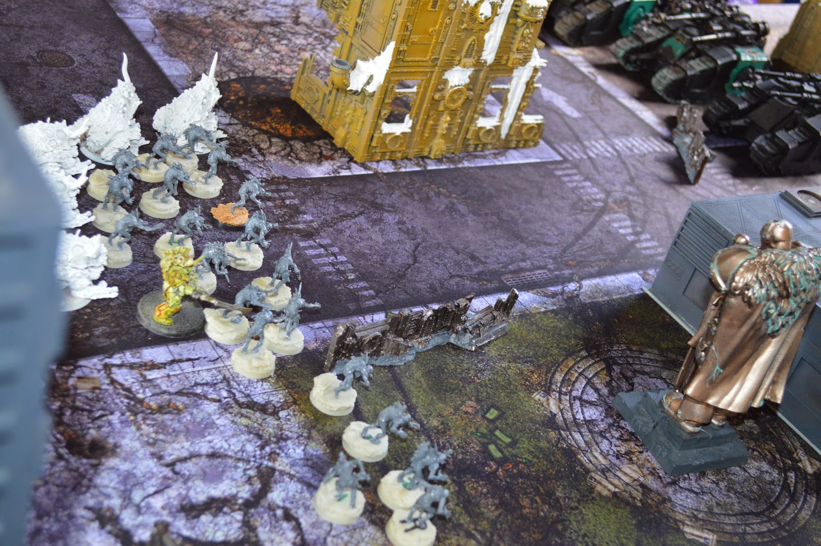 40k Brawl! Spawn over-run! Sons of Horhey Vs Chaos Emperors Will, Purge ...