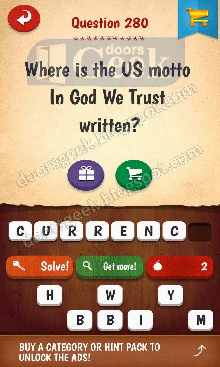 The American Quiz - Level 280 ~ Doors Geek