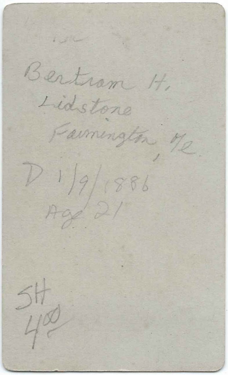 Heirlooms Reunited: 3 1880s CDVs of Bertram Howard Lidstone of ...