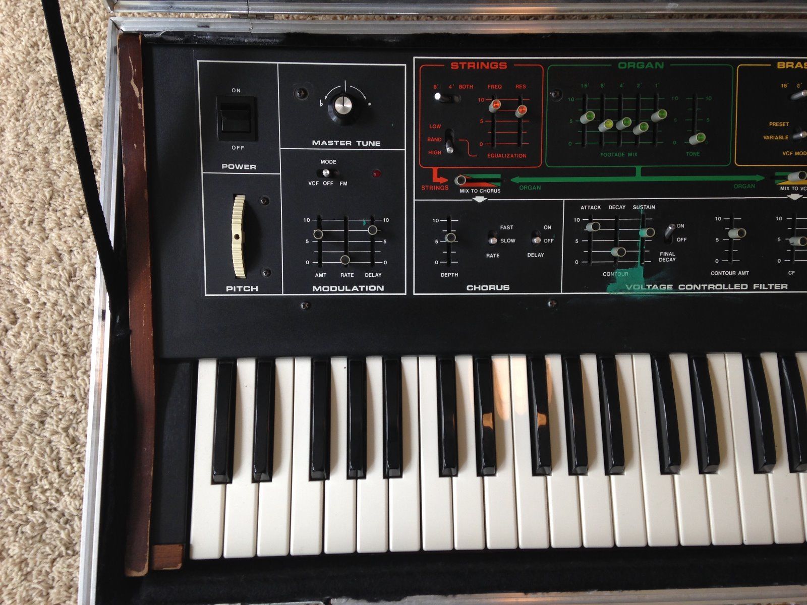 MATRIXSYNTH: MOOG Opus 3 Vintage Analog Synthesizer SN 4768