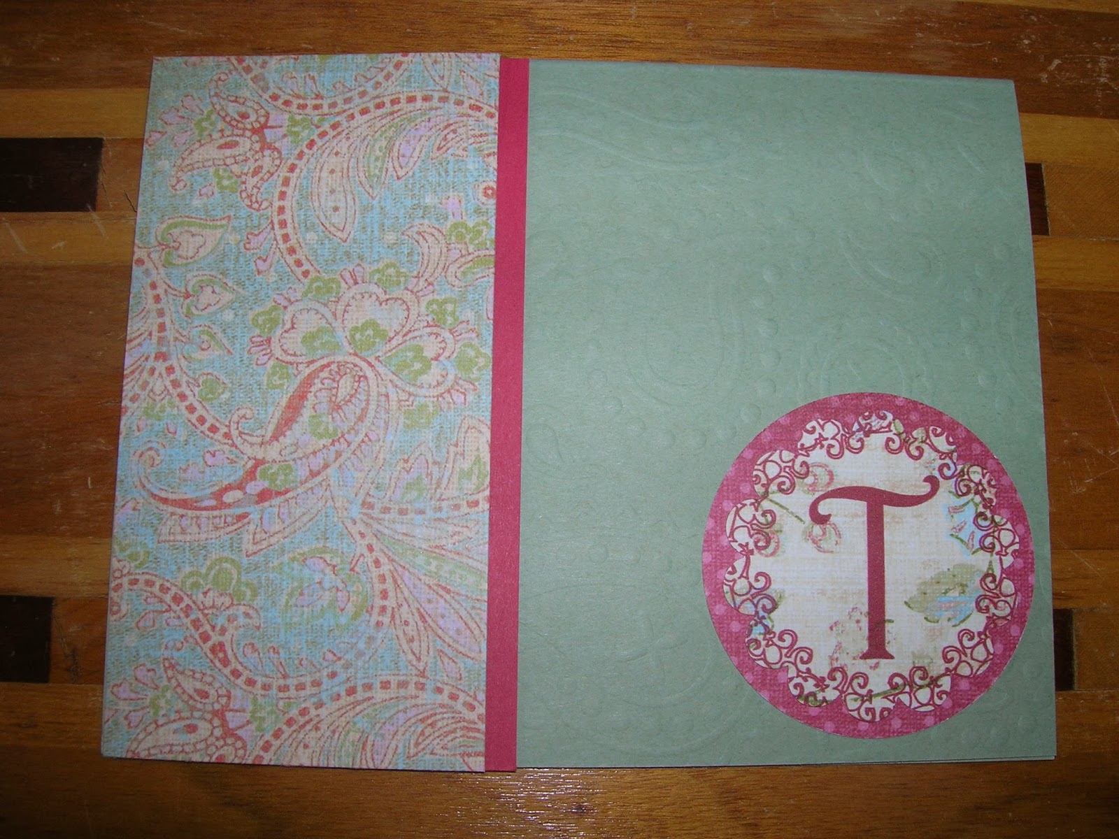Handmade by Davenie: Monogram note cards set of 8