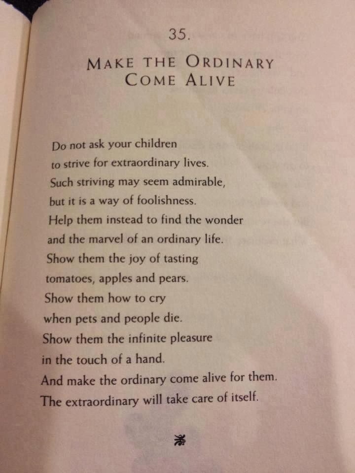 inspired adventurer: Poem: Make the Ordinary Come Alive
