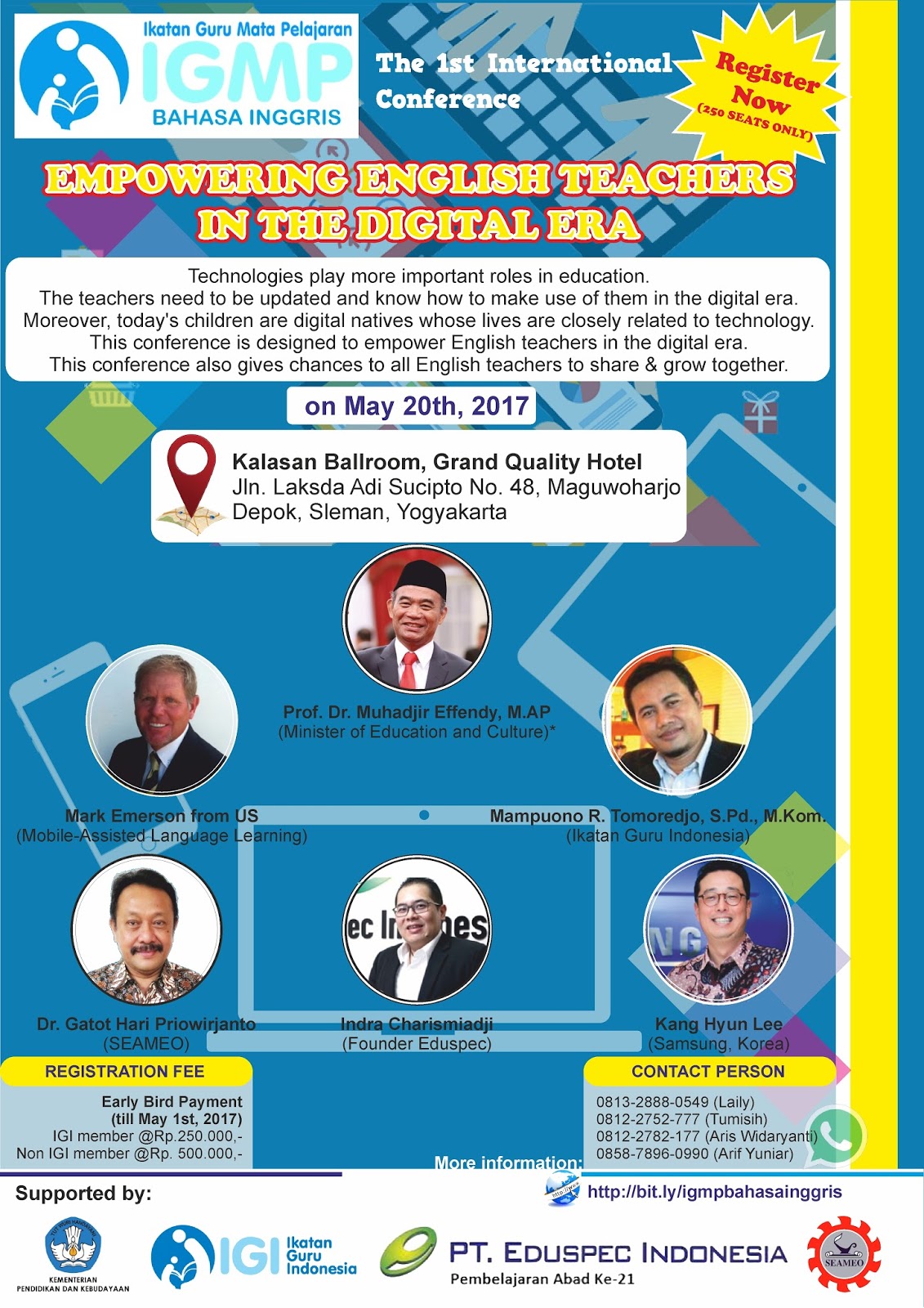 IGMP Bahasa Inggris: Pamflet The First International Conference by IGMP ...