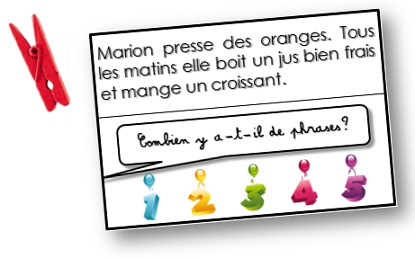 Teacher Charlotte: Jeu de cartes à pinces pour différencier ligne et phrase