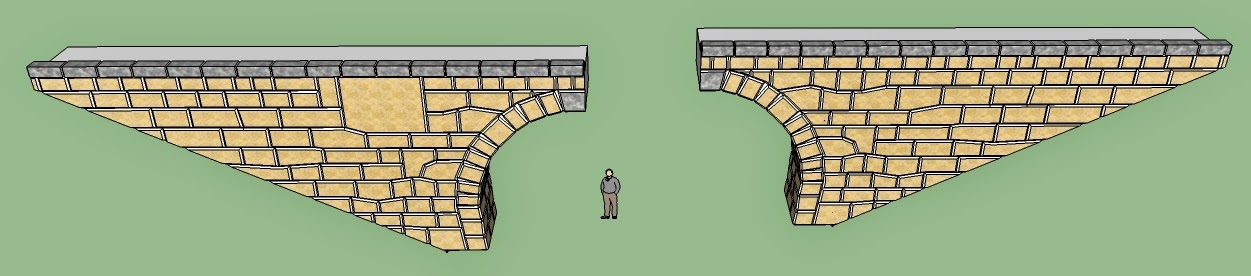 Nirvana Valley Model Railroad: Stone Arch Bridges, 3d printed, Down on ...