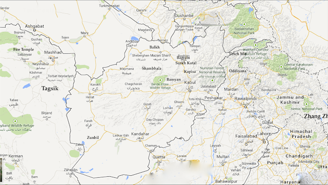 Okar Research: Maps of The Shambhala Region