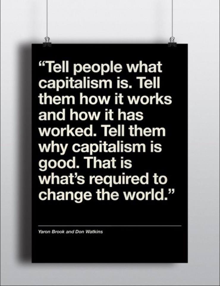 Not PC: "Tell them why capitalism is good. That is what's required to ...