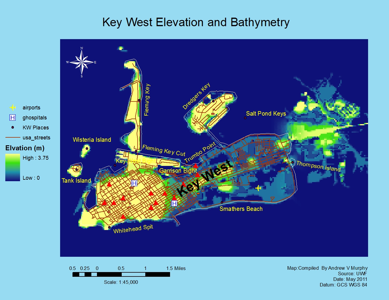 Applications in GIS: Hurricane (A Study of Wilma effects in Key West FL)
