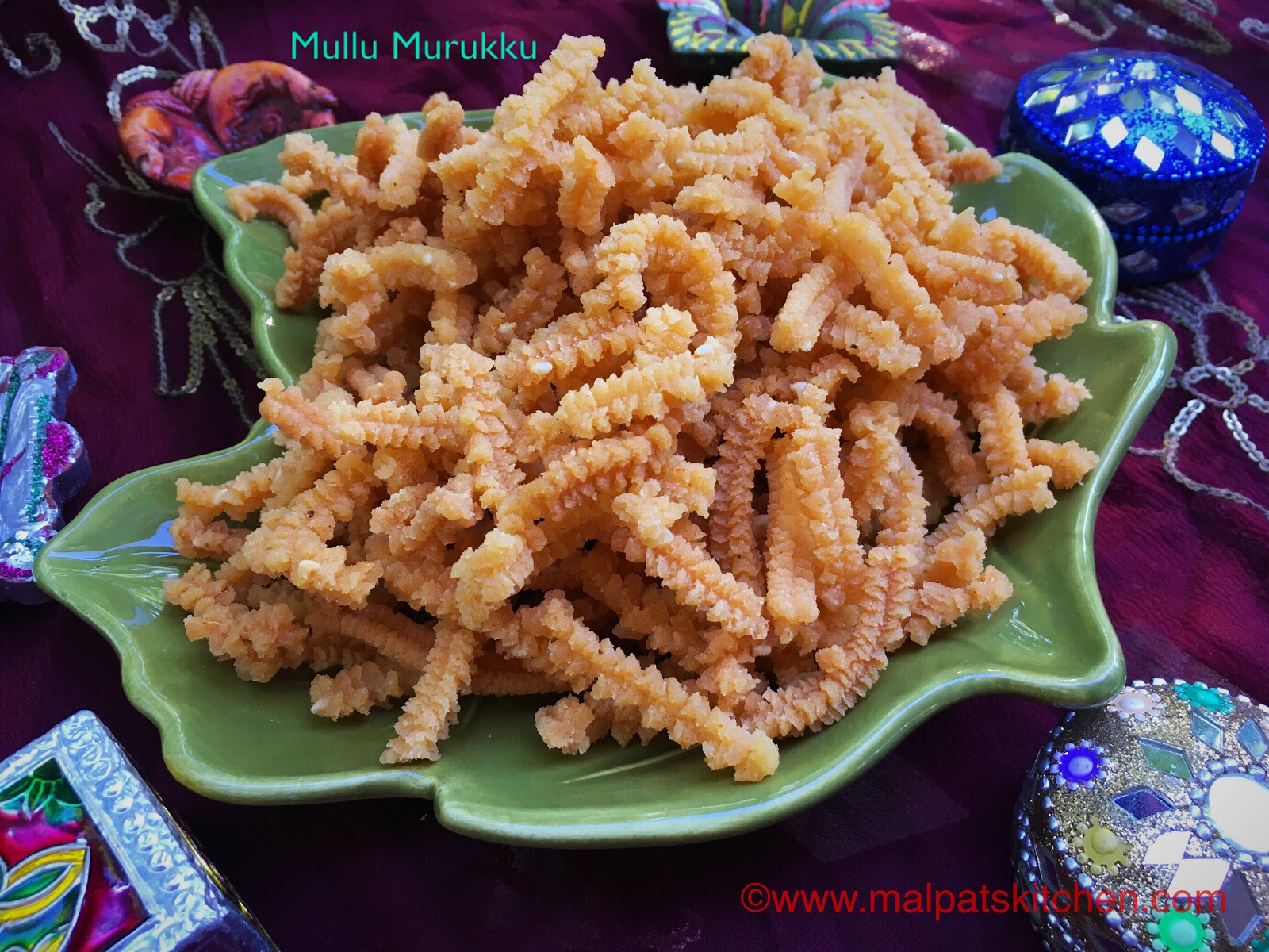 MULLU MURUKKU , how to make spiky, crispy snacks ~ Malpats Kitchen