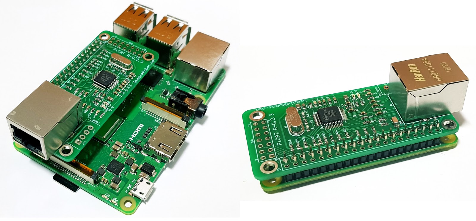 Simple Robot: PiCAT schematics and sample boards