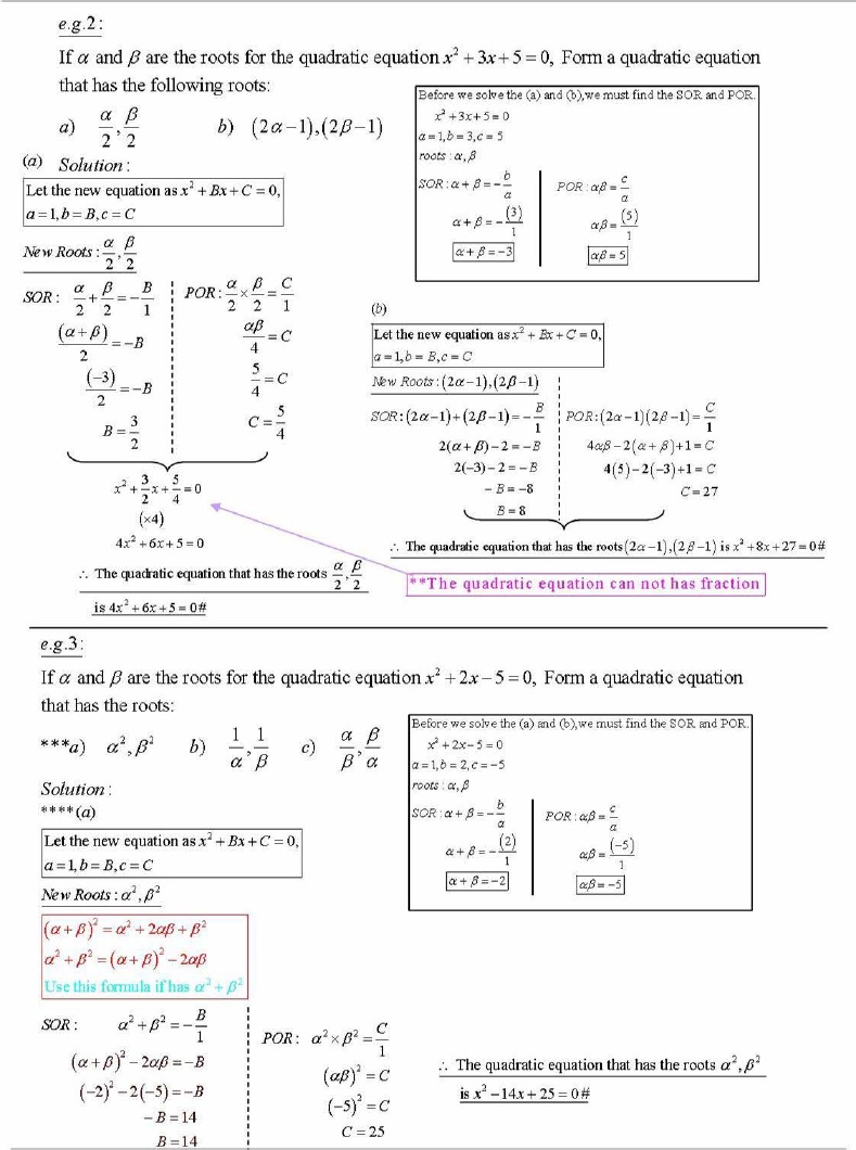 Formula | Additional Mathematics SMKTTJ