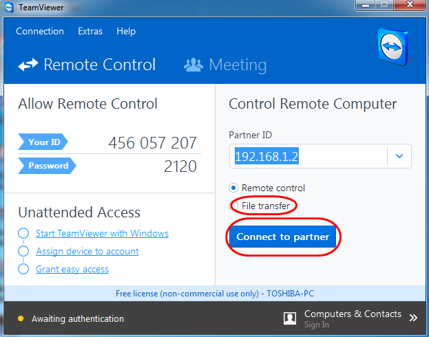 CARA MENGGUNAKAN TEAMVIEWER VIA LAN (Local Area Network).