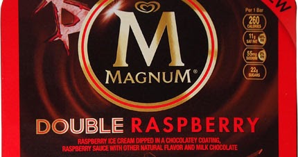 On Second Scoop: Ice Cream Reviews: Magnum Double Raspberry Ice Cream Bar