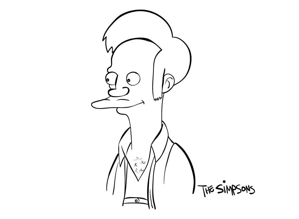 ABOUDIAMOND Animation Studio: HOW TO DRAW APU FROM THE SIMPSONS