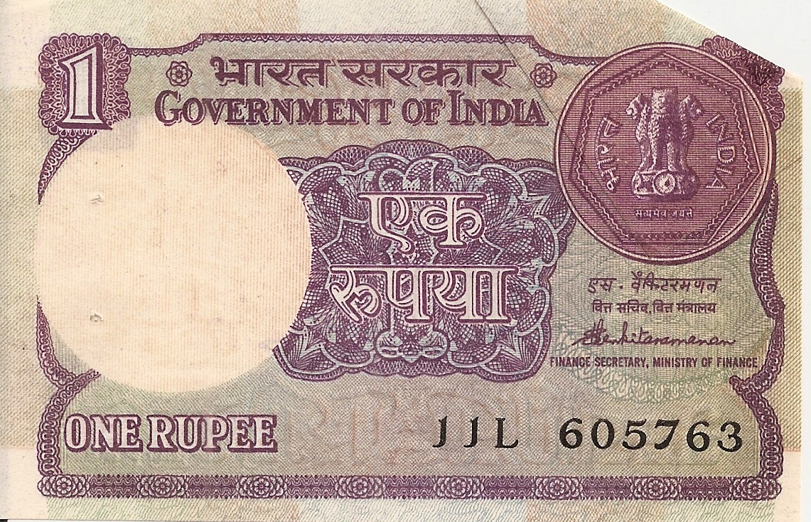 coins and more: 462) Evolution of One Rupee Notes in India: i) Pre ...