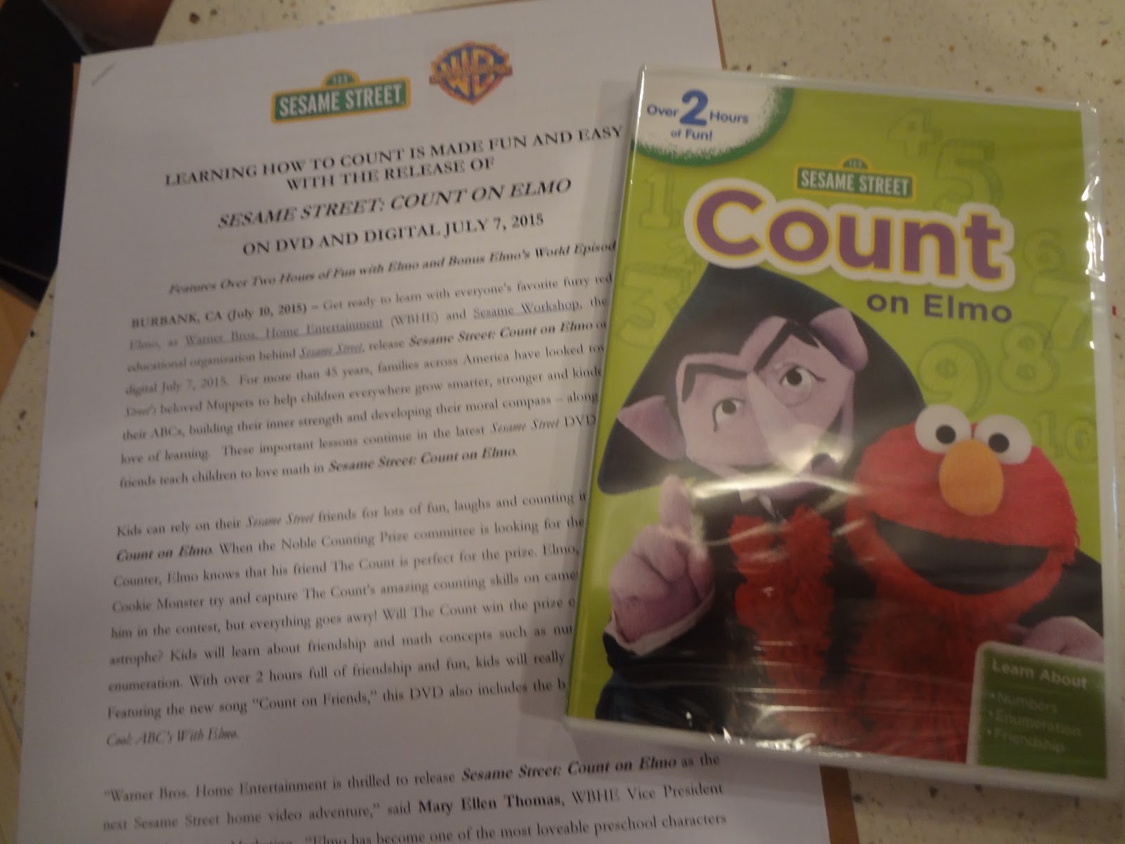Learning to Count is Fun with Sesame Street: Count On Elmo DVD {Review ...