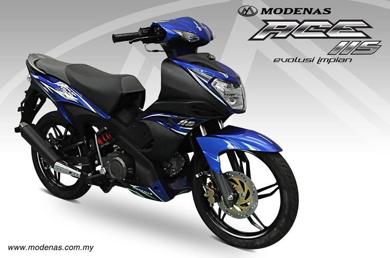 Modenas Ace 115: Modenas Ace 115 dalam warna biru