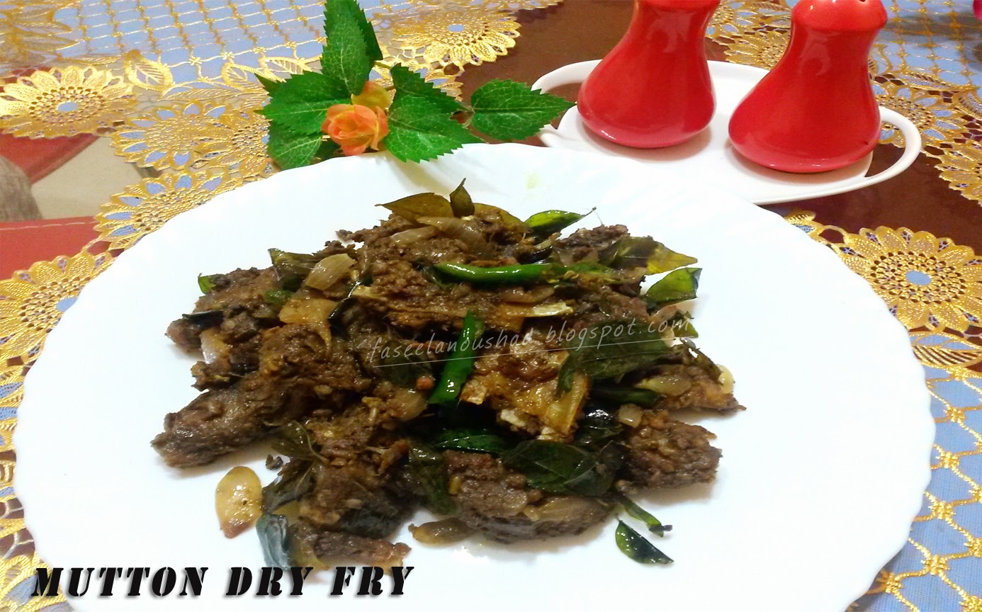 GOOD FOOD ENDS WITH GOOD TALK: Mutton Dry Fry