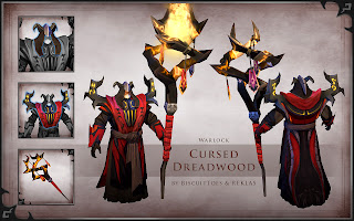 The Art of Justin Messner: Dota 2 Warlock Cursed Dreadwood Set