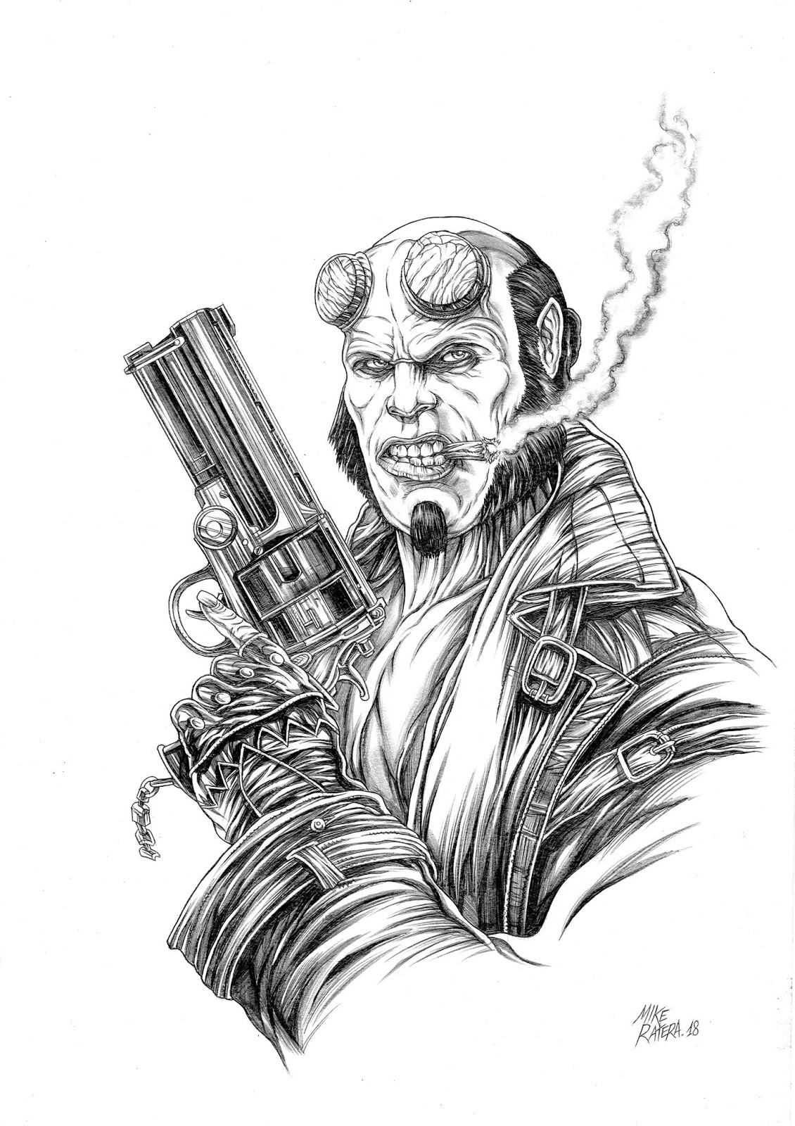 MIKE RATERA ARTBLOG: HELLBOY Commissions