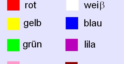 EL ALEMAN NO ES DIFICIL: VOCABULARIO: LOS COLORES (Die Farbe)