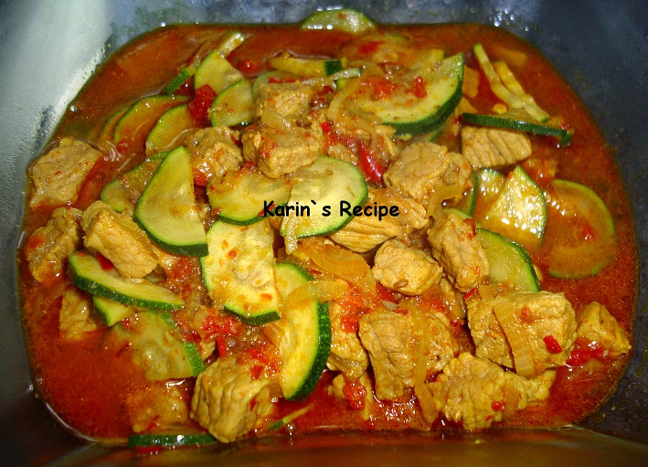 Karin's Recipe: Kelak Rajang Ayam Ketimun Lombok (Lombok Style Chicken ...