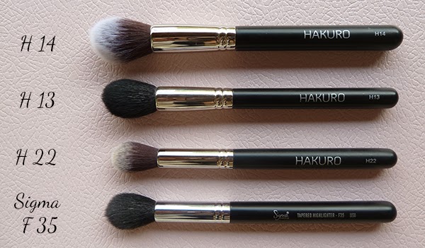 Nude Powder: Make up tools | Hakuro Brushes review