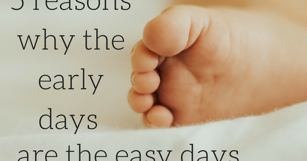 Arthurwears: 5 reasons why the early days are the easy days...