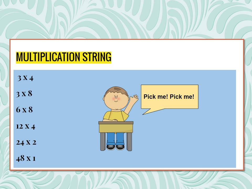 Ms Rashid: Multiplication Strings