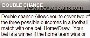 Double Chance Betting Type Explained - latest nairabet tips and tricks ...