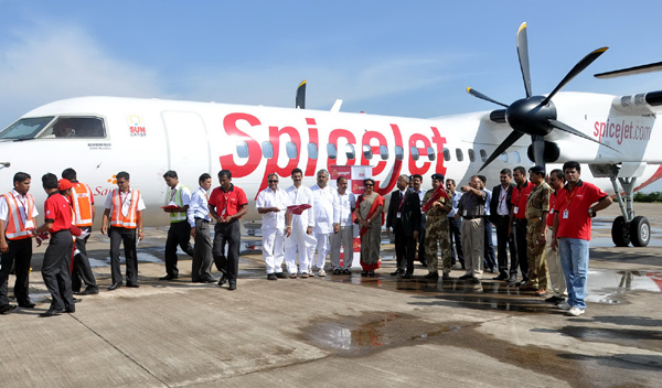 Mangalore Airport: Mangalore: Inaugural Mangalore-Hyderabad SpiceJet ...