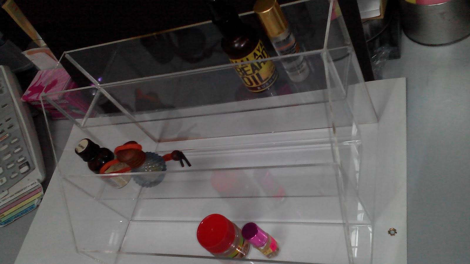 REMY KL - RAK RACK DISPLAY: RAK AKRILIK 3 TINGKAT BERSEKAT UTK BOTOL ...