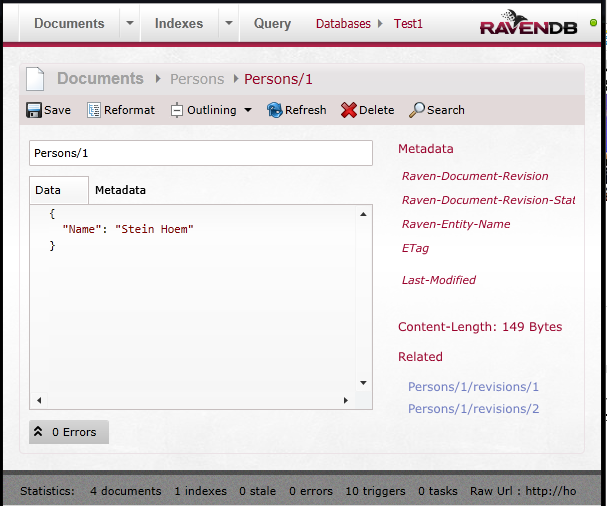 Some work related stuff: Ravendb - Howto 'smuggle' a database with versioned documents
