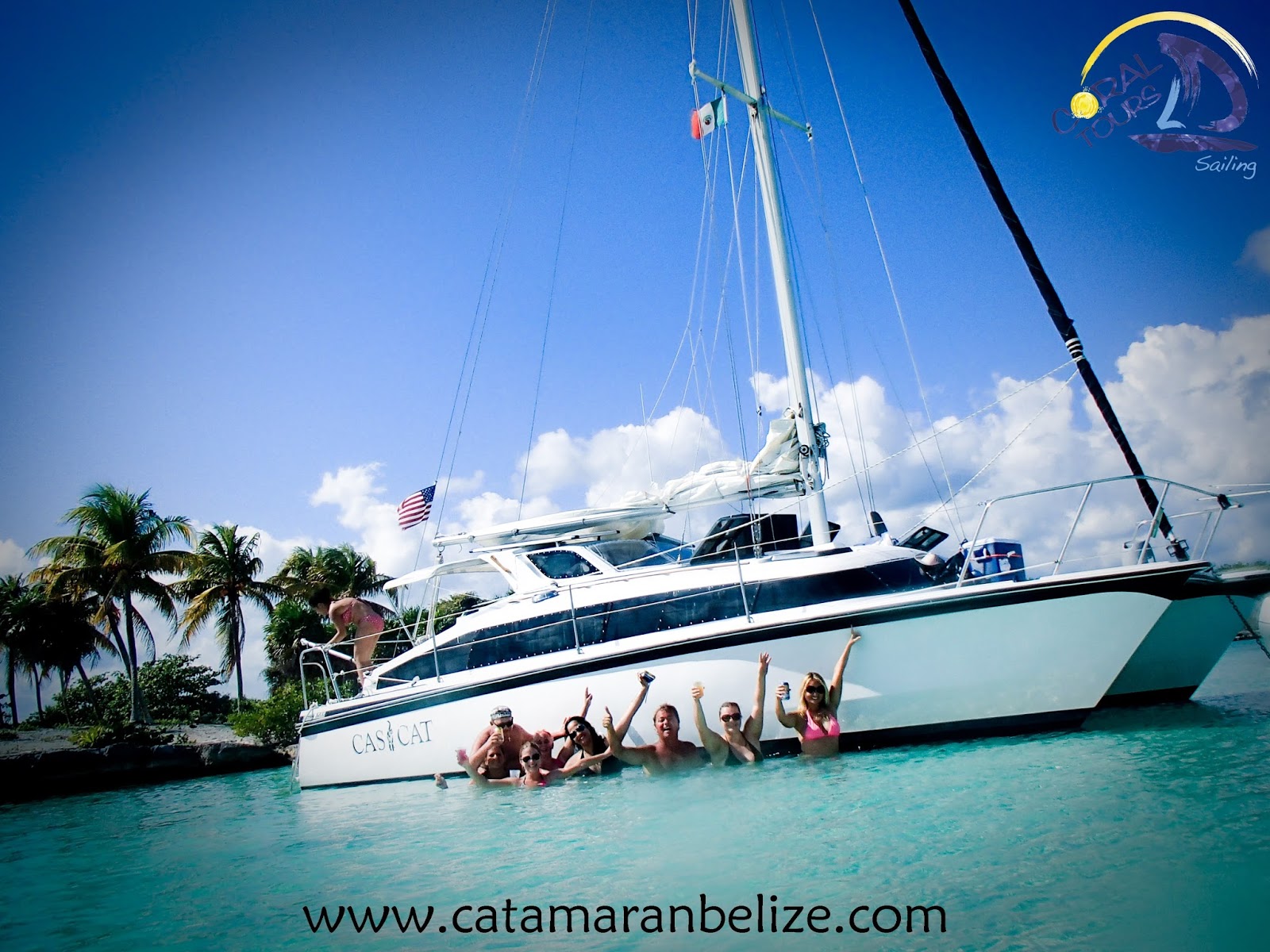Catamaran San pedro Caye Ambergris Belize