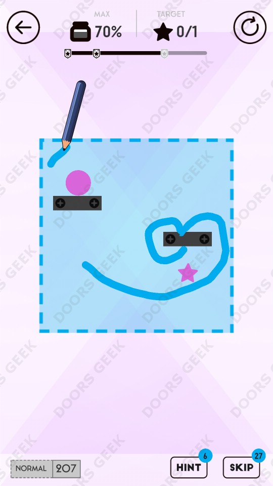 Draw Here Level 207 ~ Doors Geek