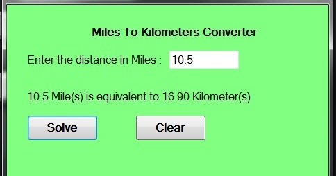 Free Programming Source Codes and Computer Programming Tutorials: Miles ...