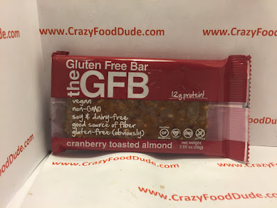 Crazy Food Dude: Review: The GFB Gluten Free Bar Cranberry Toasted ...