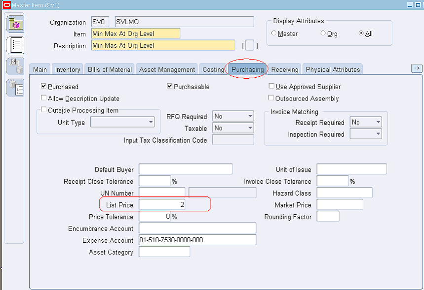 Oracle Applications: Oracle Min Max Planning