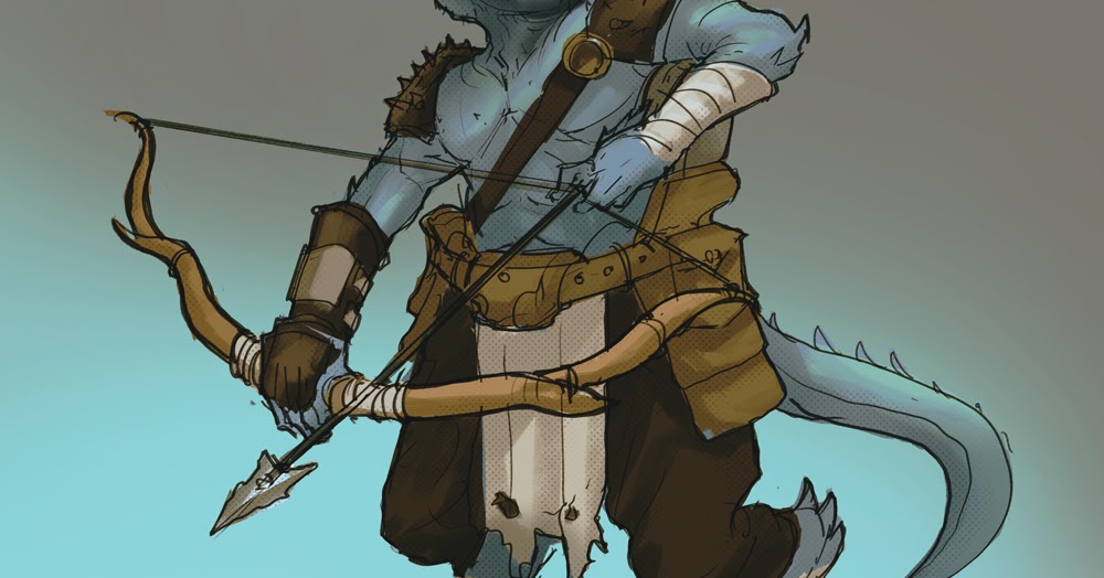 Wobbly Doodles: Lizard Archer