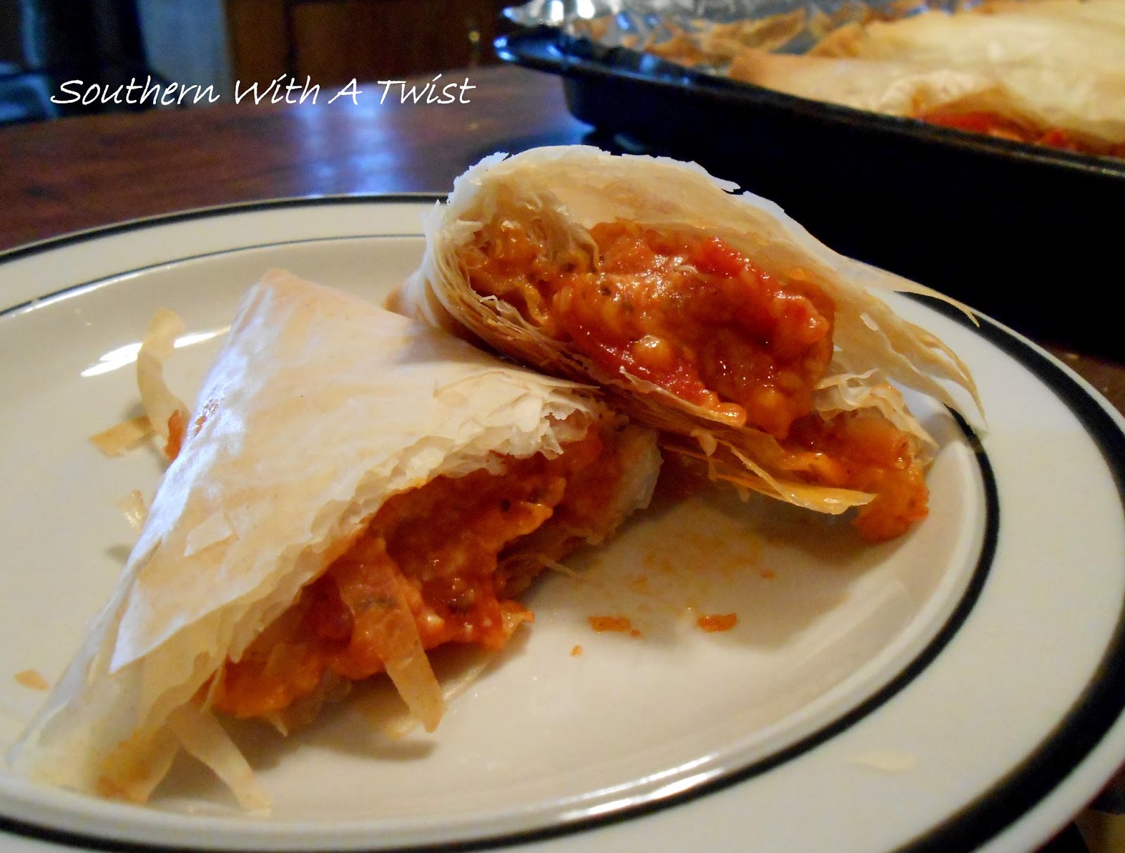 Southern With A Twist: Pizza Phyllo Packets